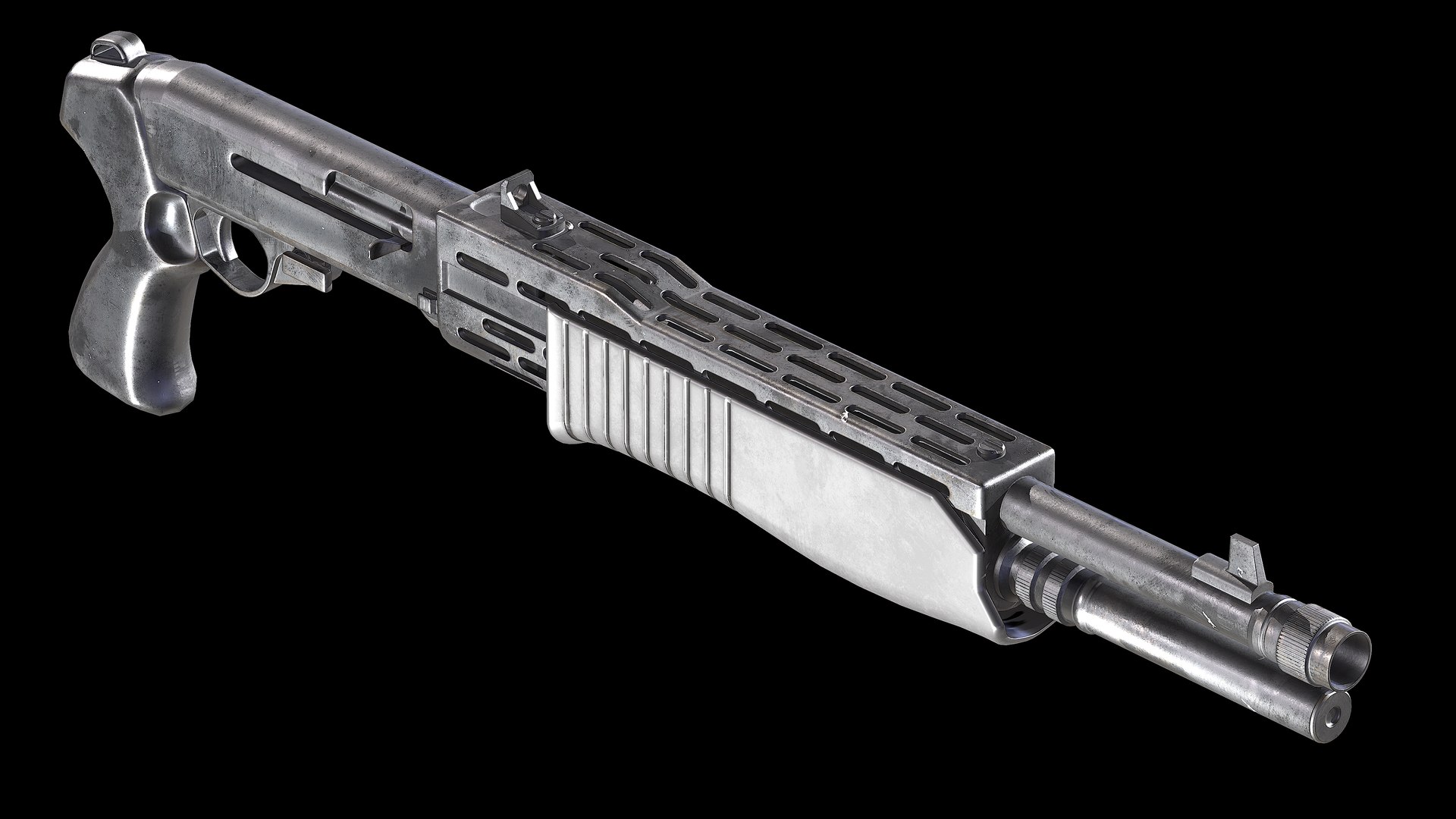 SPAS-12 PBR Low-poly 3D model - TurboSquid 1803505