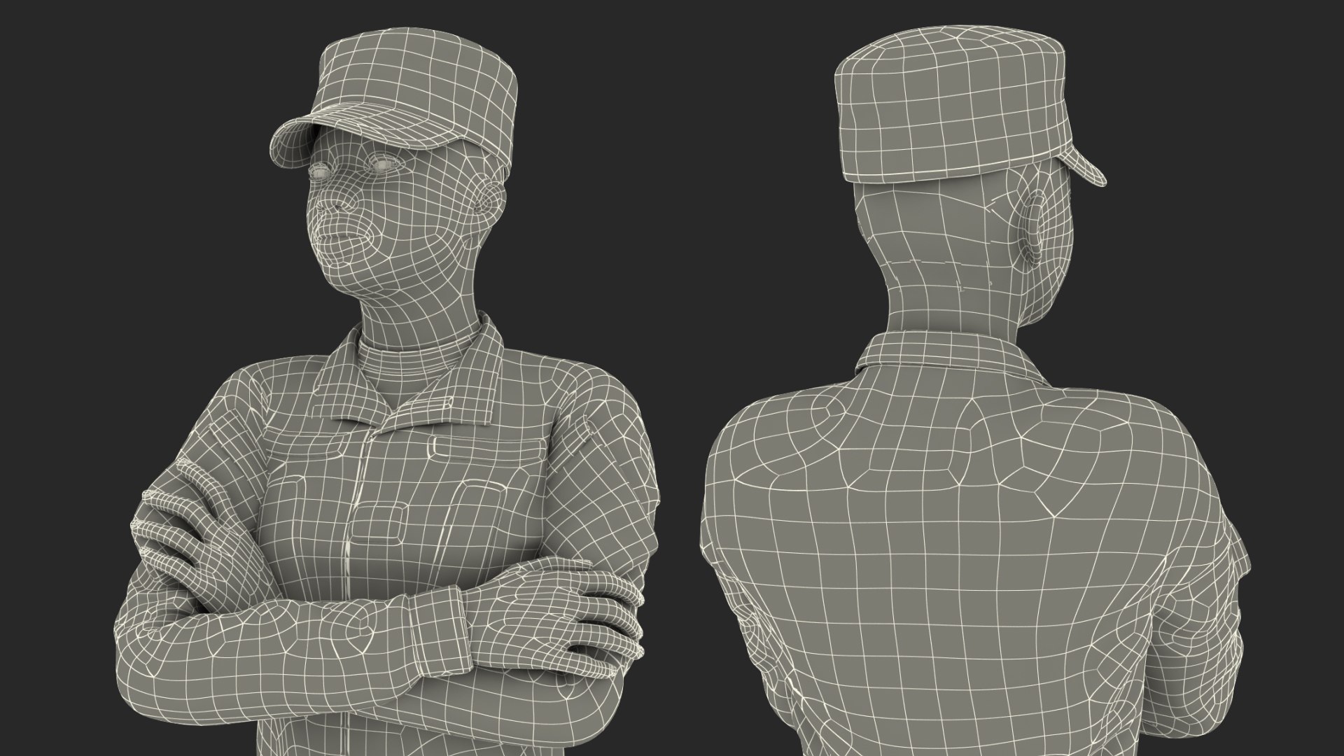 Black female soldier military model - TurboSquid 1694968