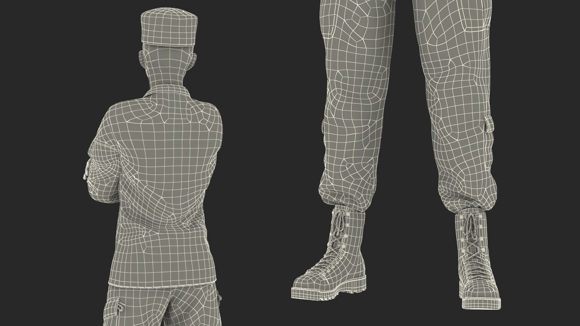 Black female soldier military model - TurboSquid 1694968