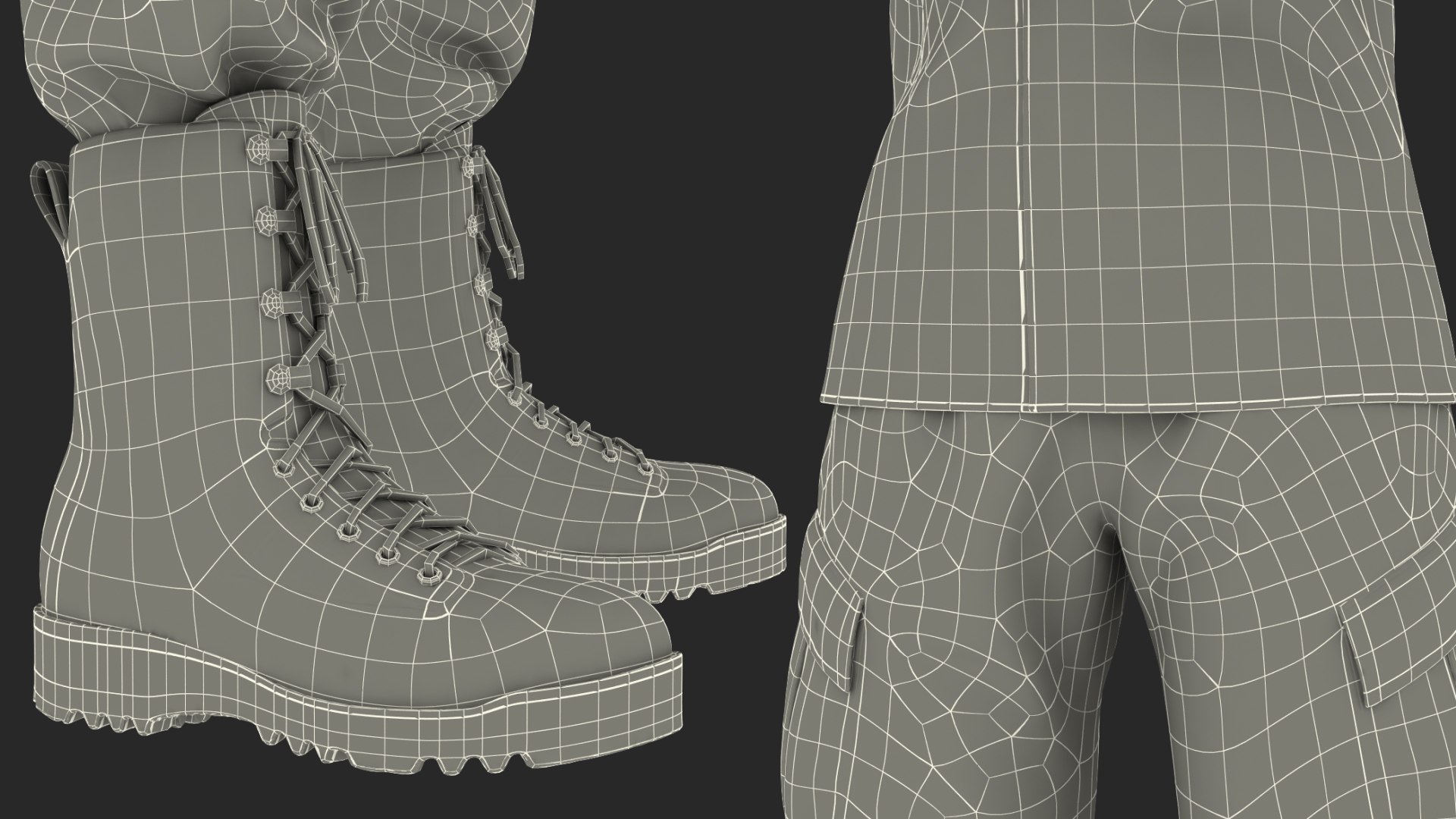 Black female soldier military model - TurboSquid 1694968