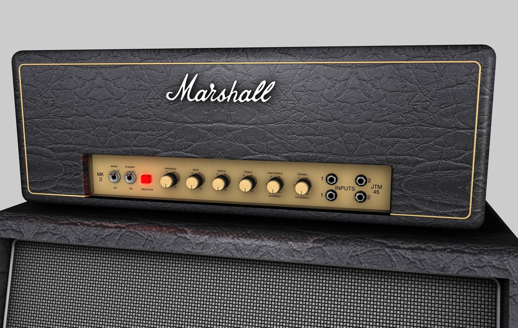 3d Marshall Guitar Model