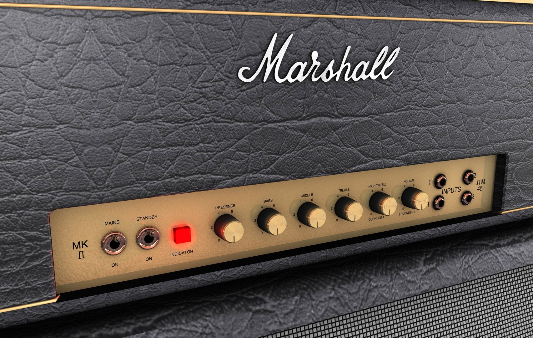 3d Marshall Guitar Model