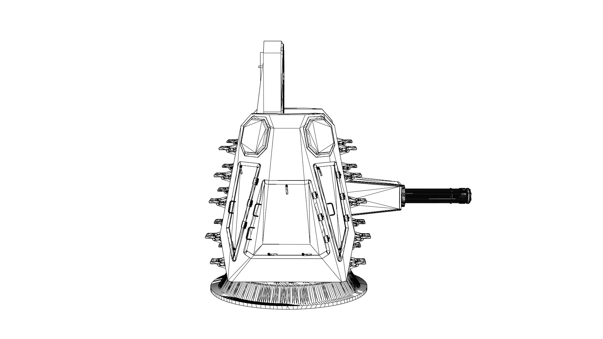 CIWS2 3D Model - TurboSquid 2219297