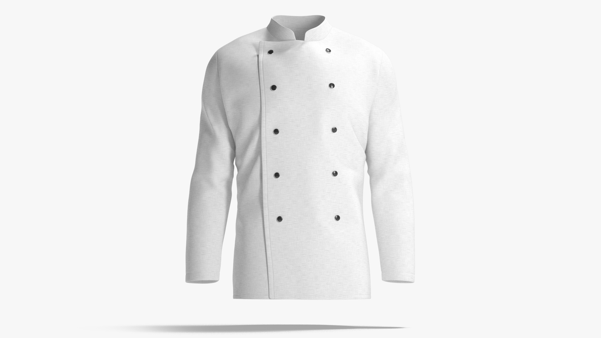 3D White Chef Jacket - Cook Chief Coat Model - TurboSquid 1925096