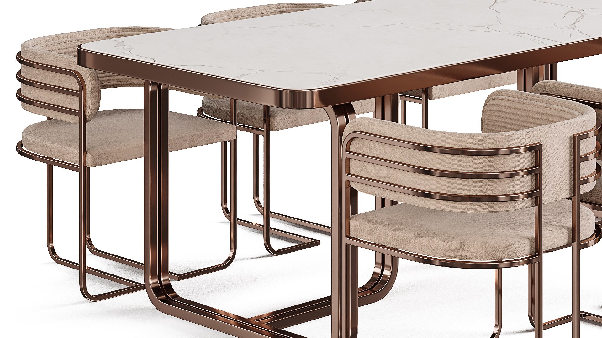 3D Dining Table And Chair Zebrano Diego - TurboSquid 2178068