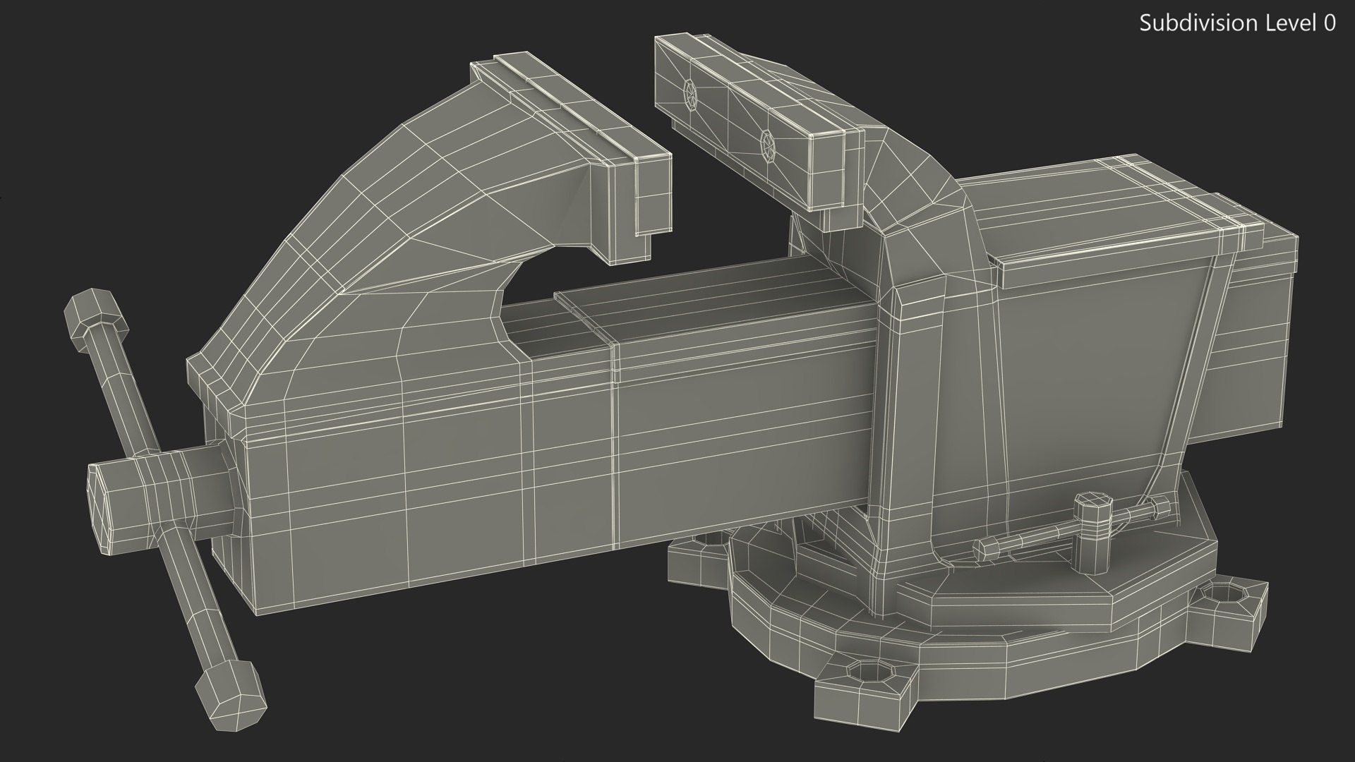 Bench Vise with Swivel Base 3D model - TurboSquid 2151228