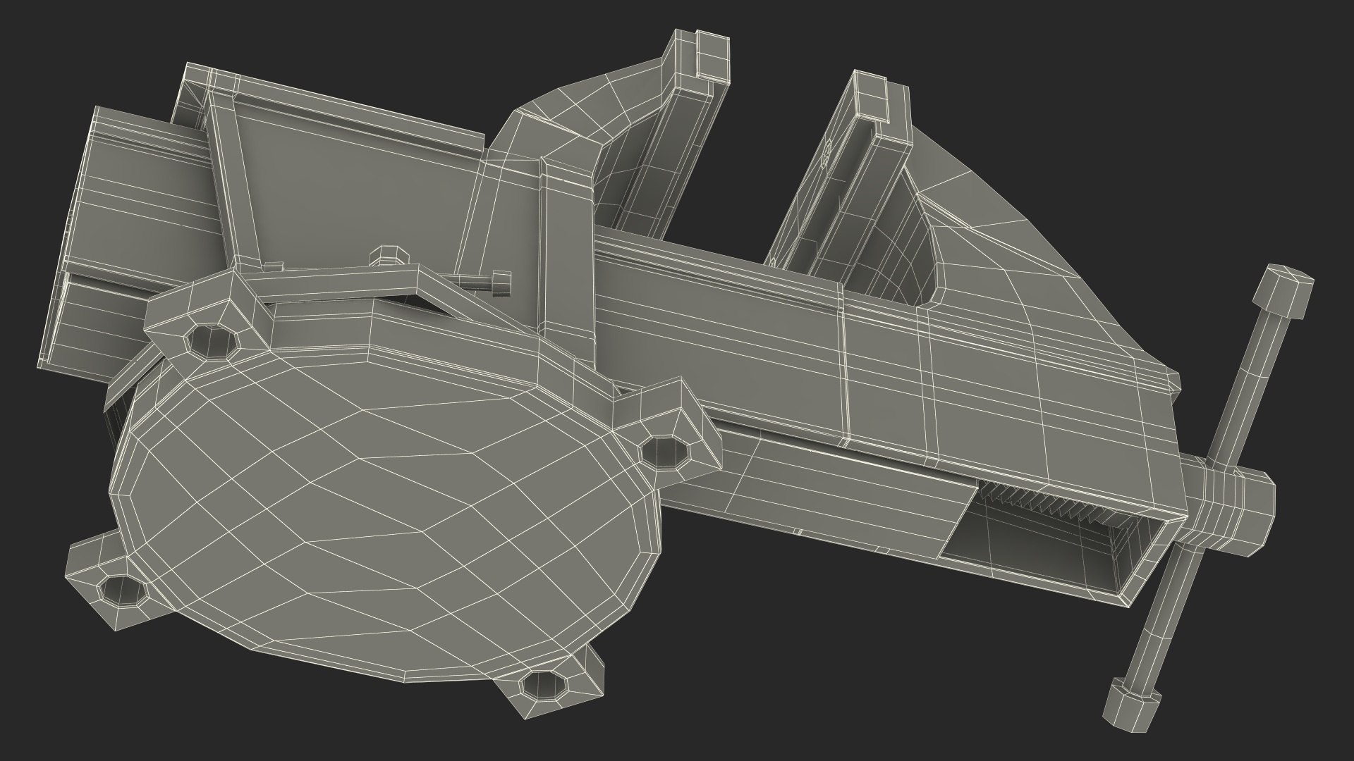 Bench Vise with Swivel Base 3D model - TurboSquid 2151228
