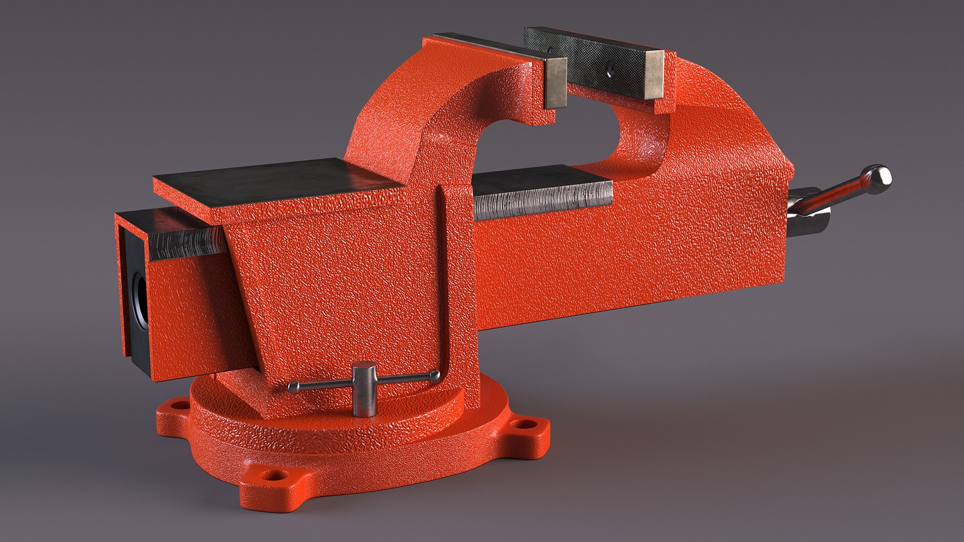 Bench Vise with Swivel Base 3D model - TurboSquid 2151228
