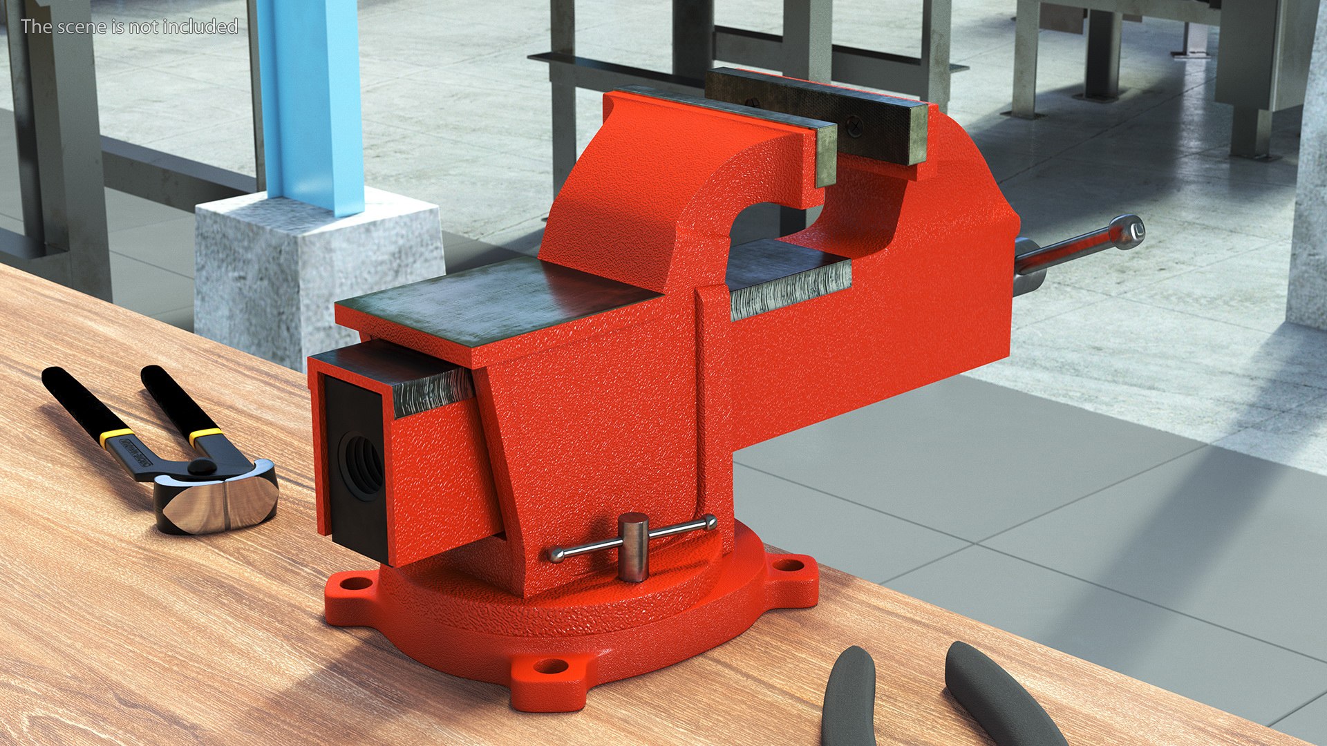 Bench Vise with Swivel Base 3D model - TurboSquid 2151228