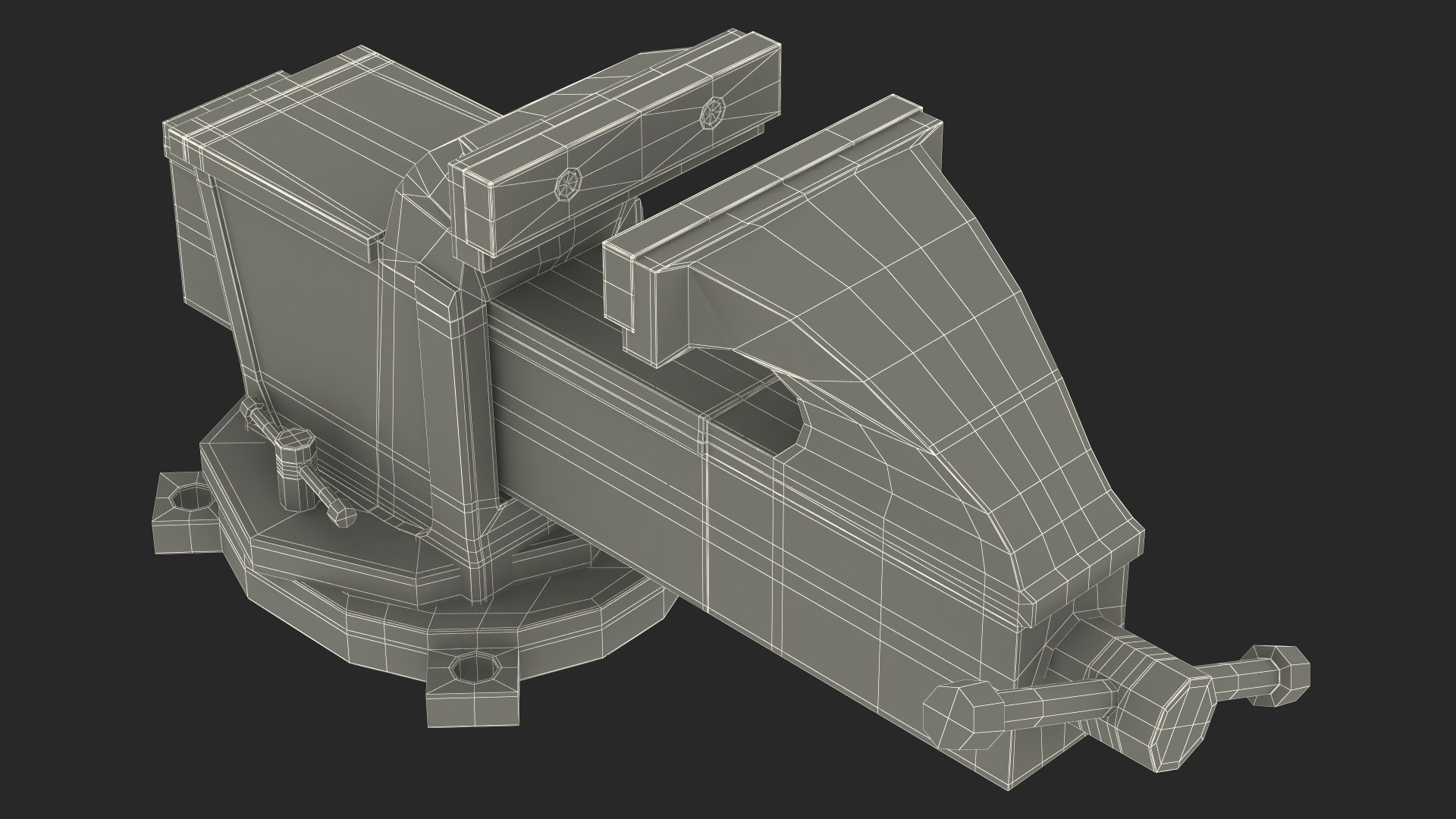Bench Vise with Swivel Base 3D model - TurboSquid 2151228