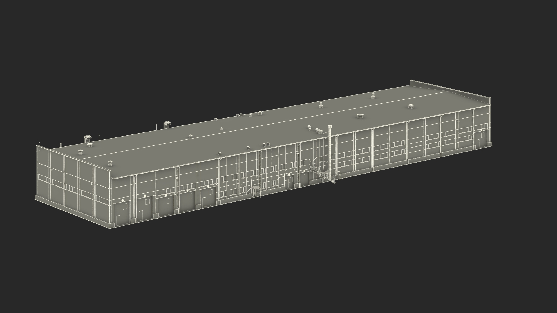 3D Production And Storage Building Large Scale - TurboSquid 2422295