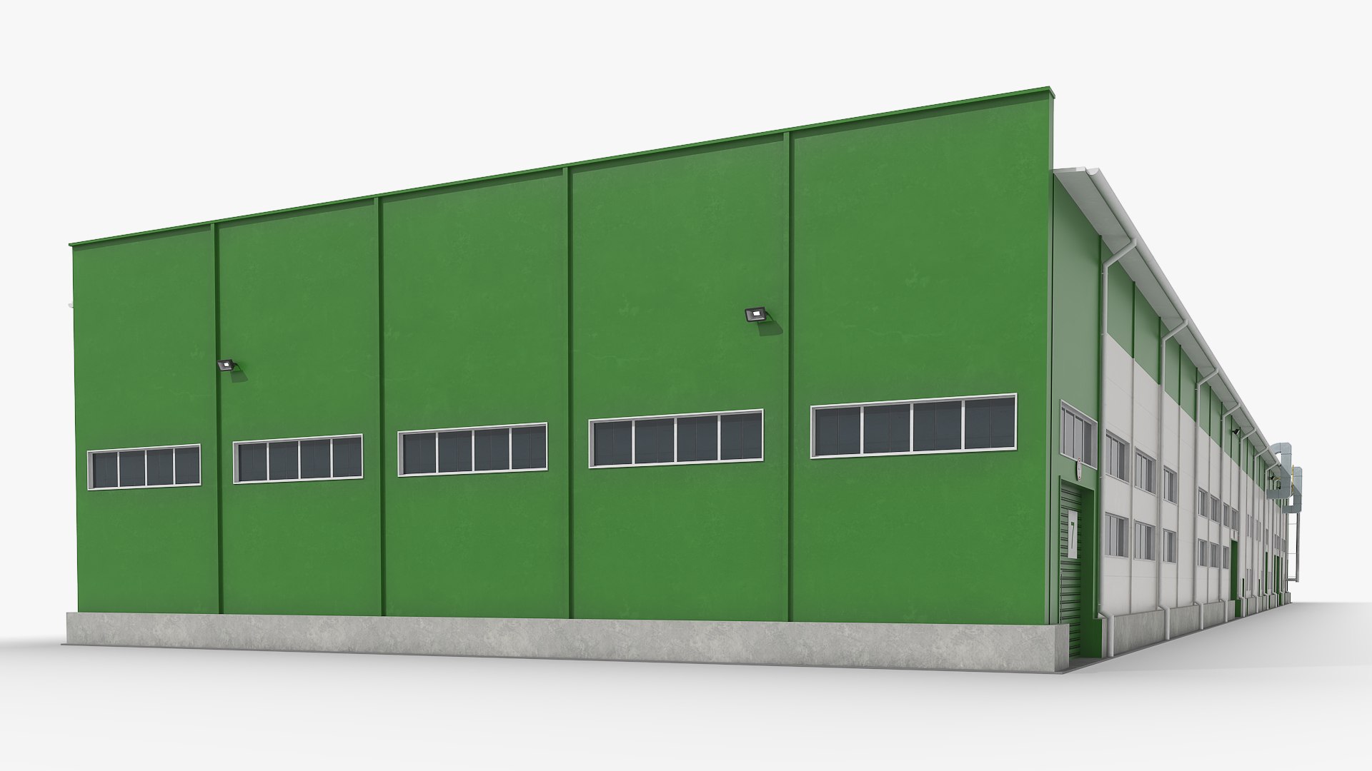 3D Production And Storage Building Large Scale - TurboSquid 2422295