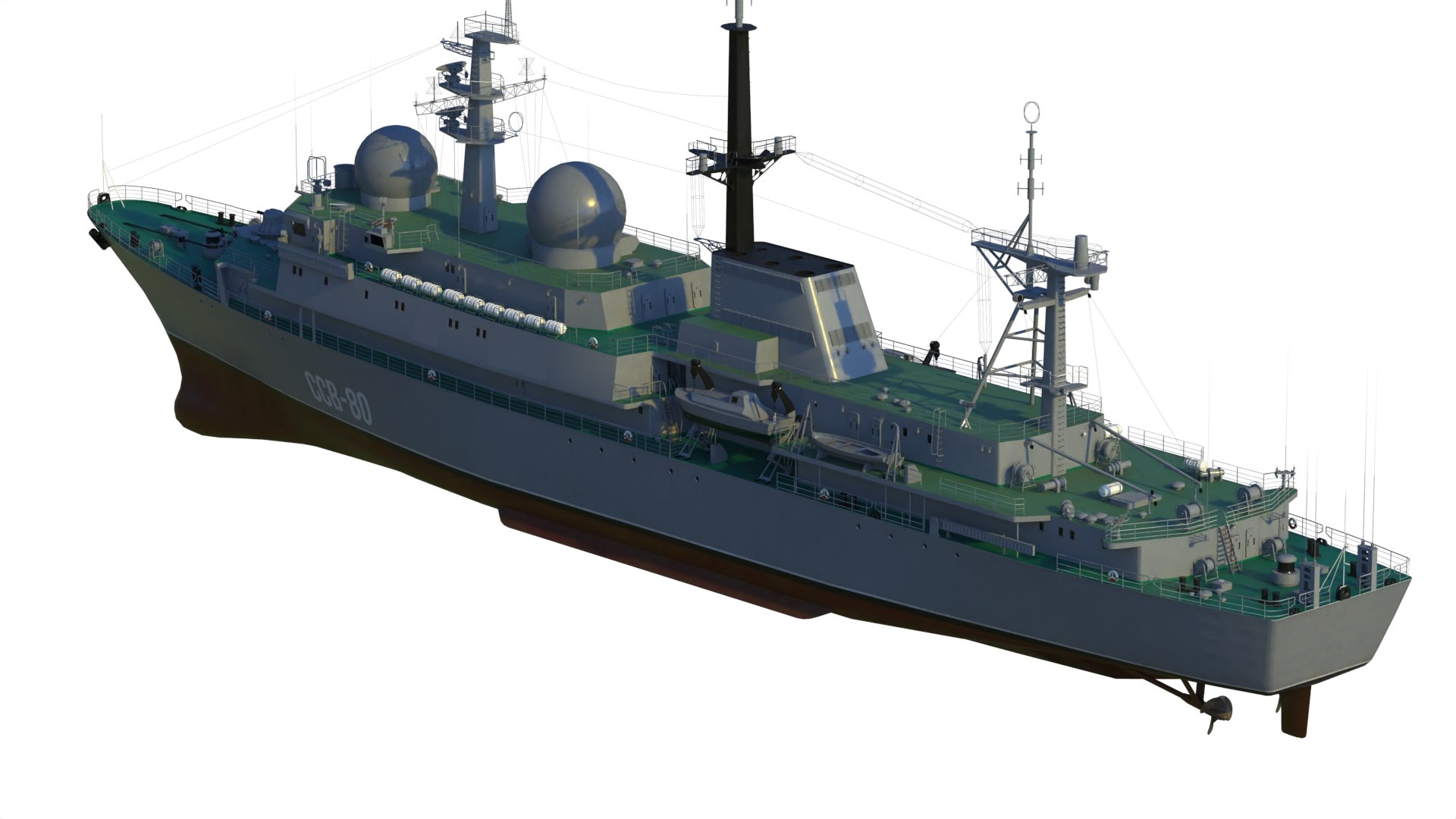 3D model Intelligence ship SSV-80 project 1826 Lira - TurboSquid 2072039