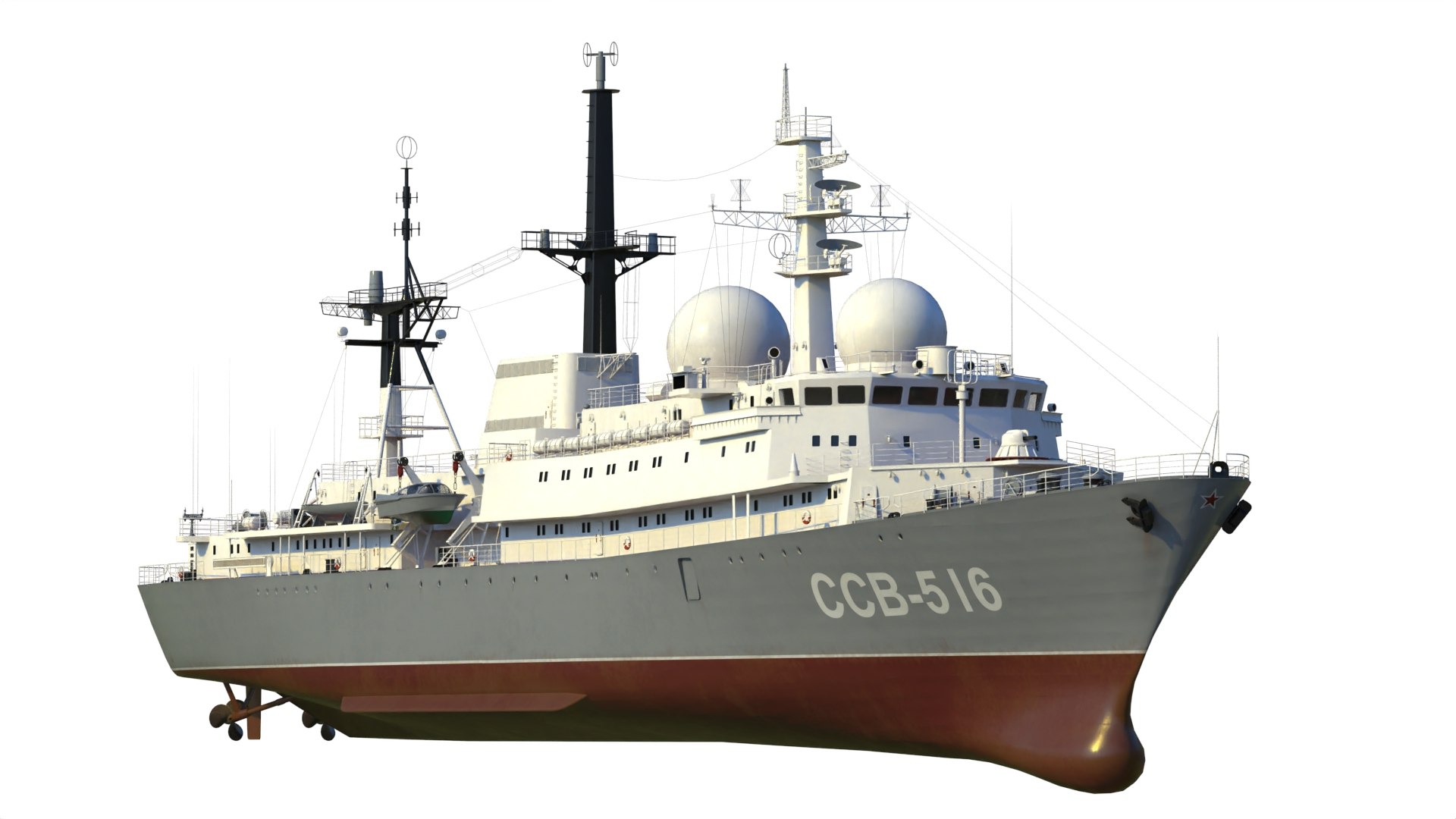 3D model Intelligence ship SSV-80 project 1826 Lira - TurboSquid 2072039