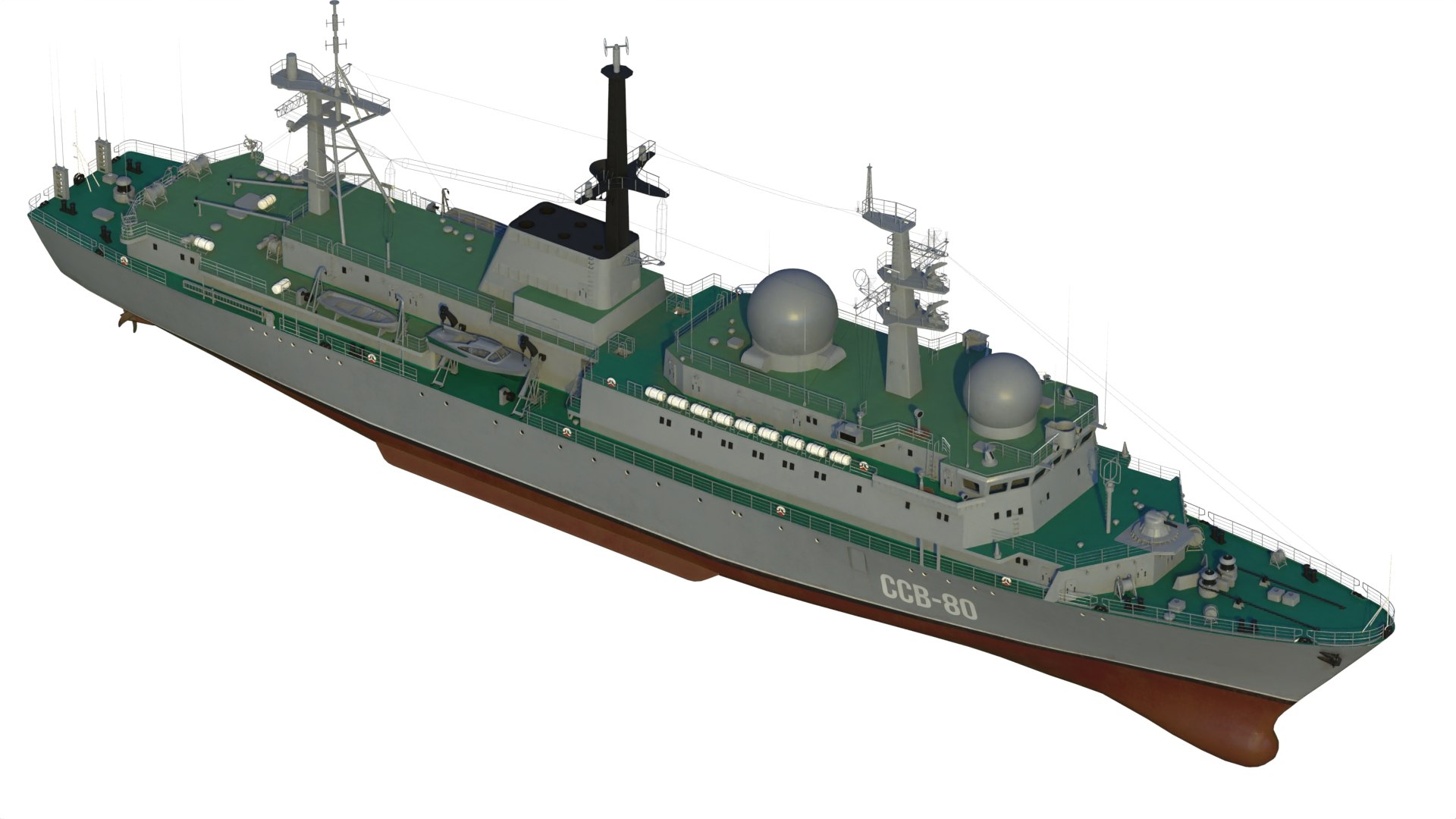 3D model Intelligence ship SSV-80 project 1826 Lira - TurboSquid 2072039