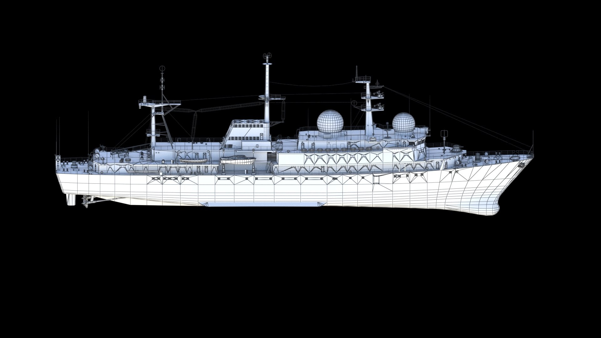 3D model Intelligence ship SSV-80 project 1826 Lira - TurboSquid 2072039