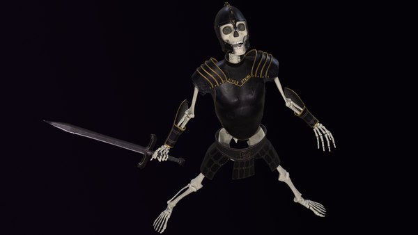 modelo 3d Skeleton Dark Warrior - TurboSquid 2052407