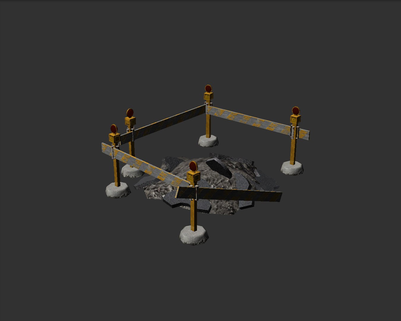 3d model of street builder