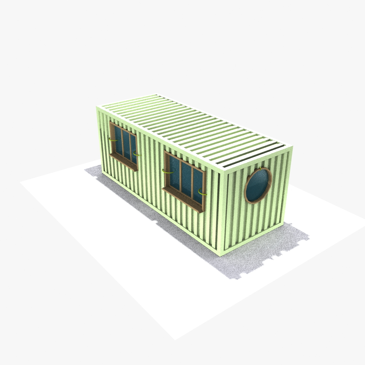 3d office container home