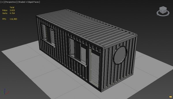 3d office container home