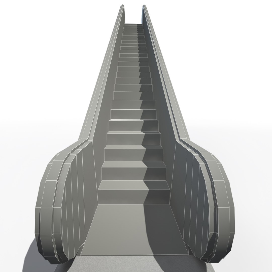 3d Model Of Escalator