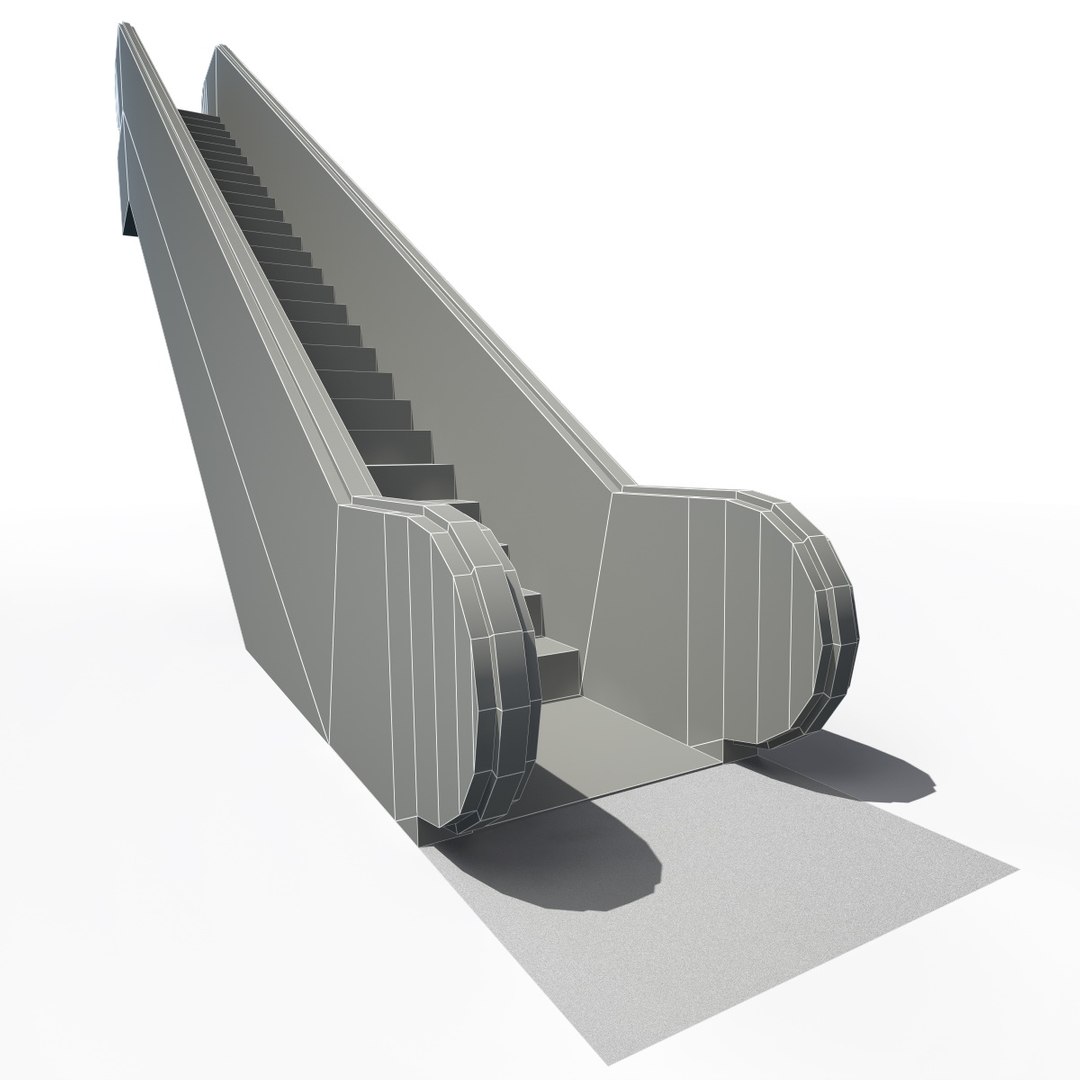 3d Model Of Escalator