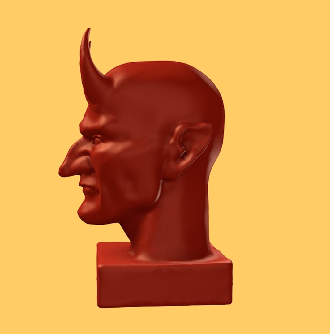 3D Devil Horns Model - TurboSquid 1453069