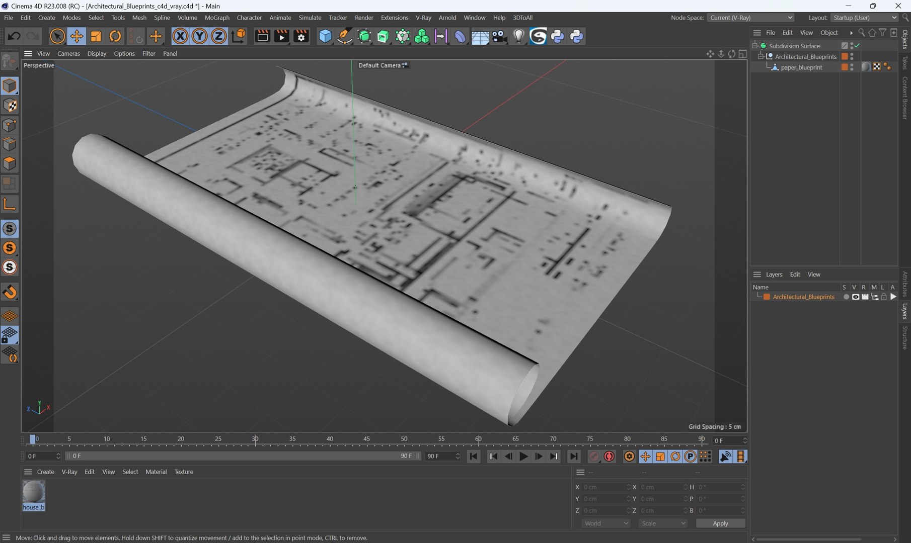 Architectural Blueprints 3D Model - TurboSquid 2368809