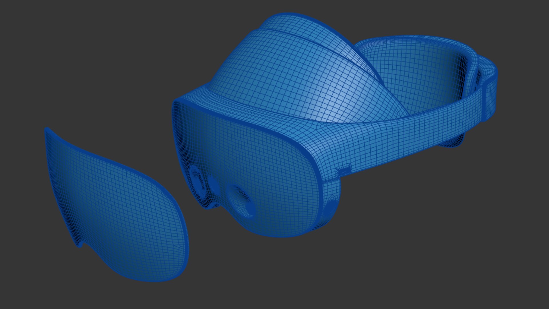 3D VR Headset Low-poly 3D Model - TurboSquid 2519613
