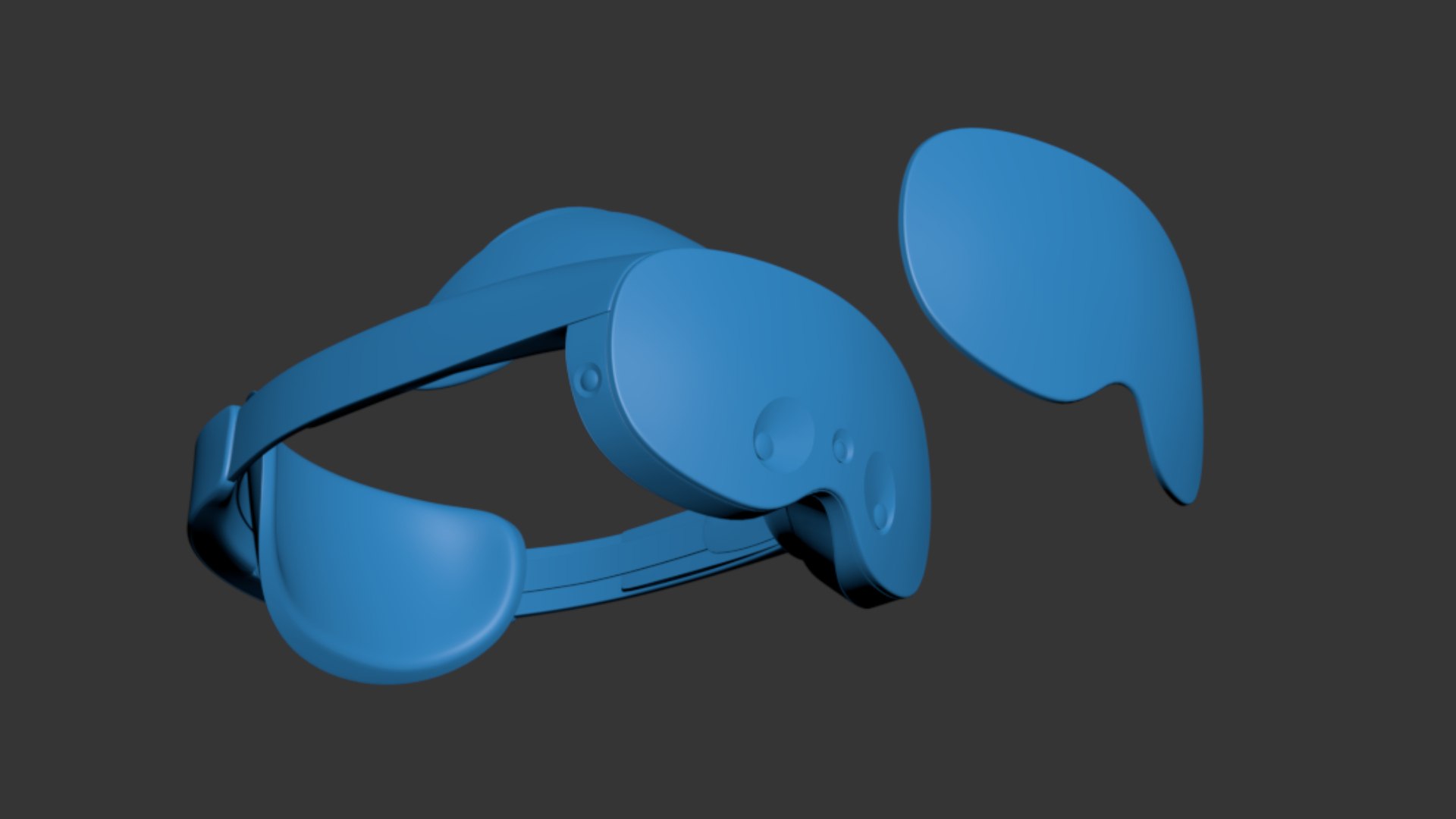 3D VR Headset Low-poly 3D Model - TurboSquid 2519613