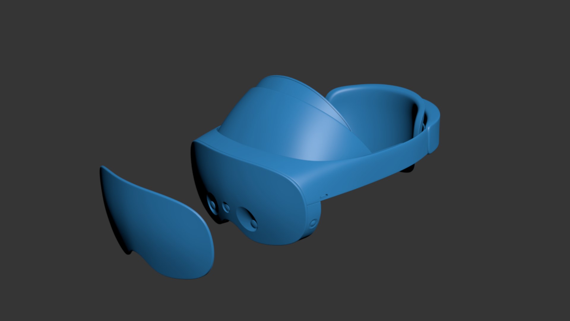3D VR Headset Low-poly 3D Model - TurboSquid 2519613