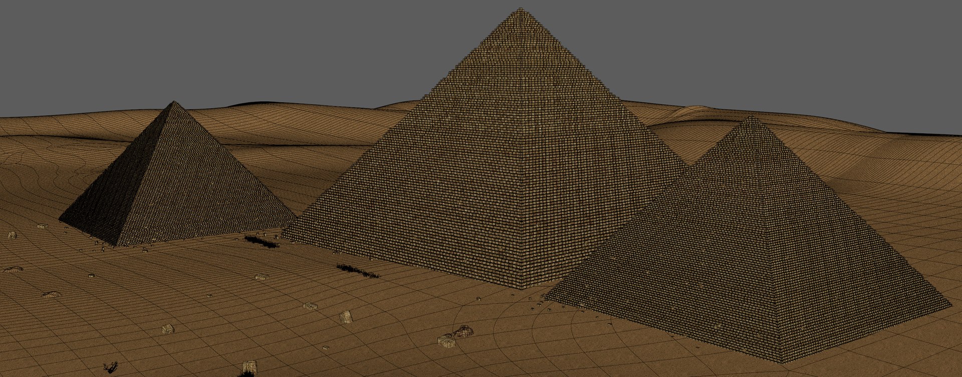 3D Egypt Egyptian Pyramid Model - TurboSquid 1287667