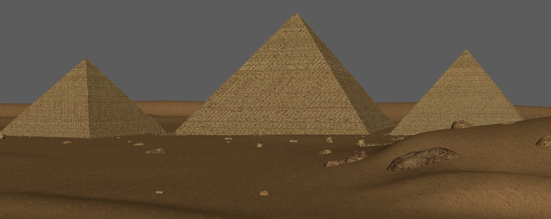 3D Egypt Egyptian Pyramid Model - TurboSquid 1287667