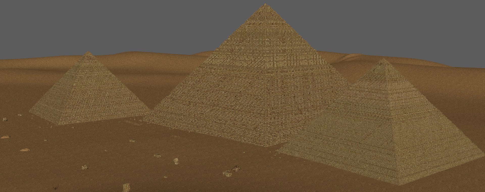 3D Egypt Egyptian Pyramid Model - TurboSquid 1287667