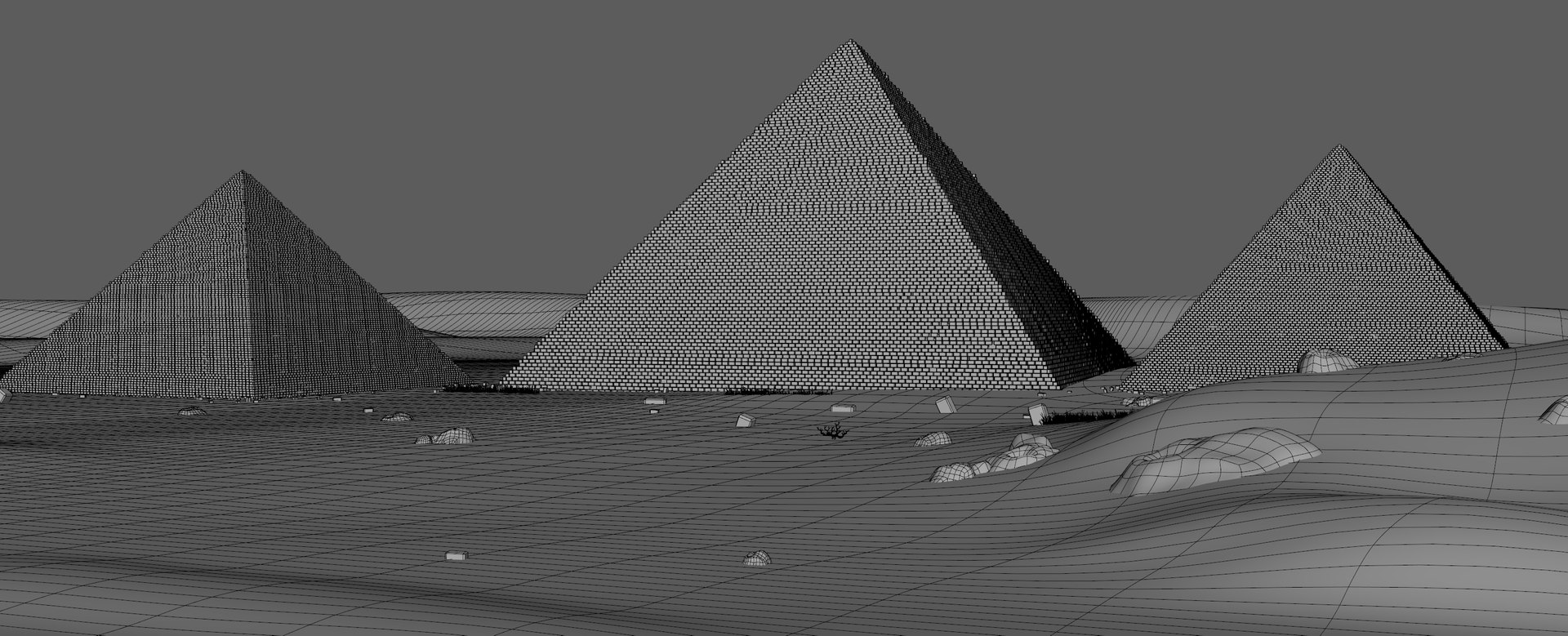 3D Egypt Egyptian Pyramid Model - TurboSquid 1287667