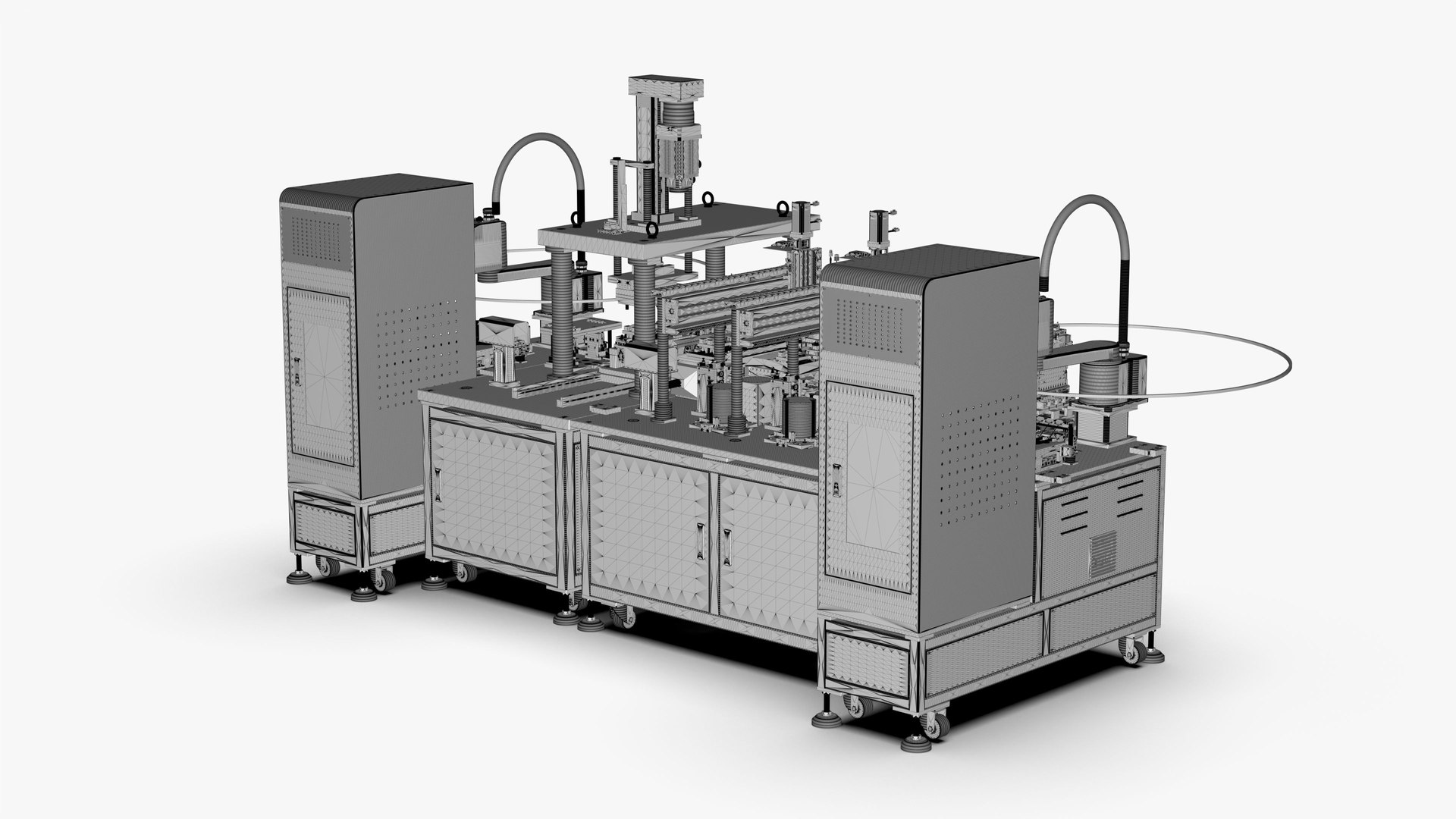 Automatic Copper Tube Grinding Full Circle Machine 3D - TurboSquid 2270476
