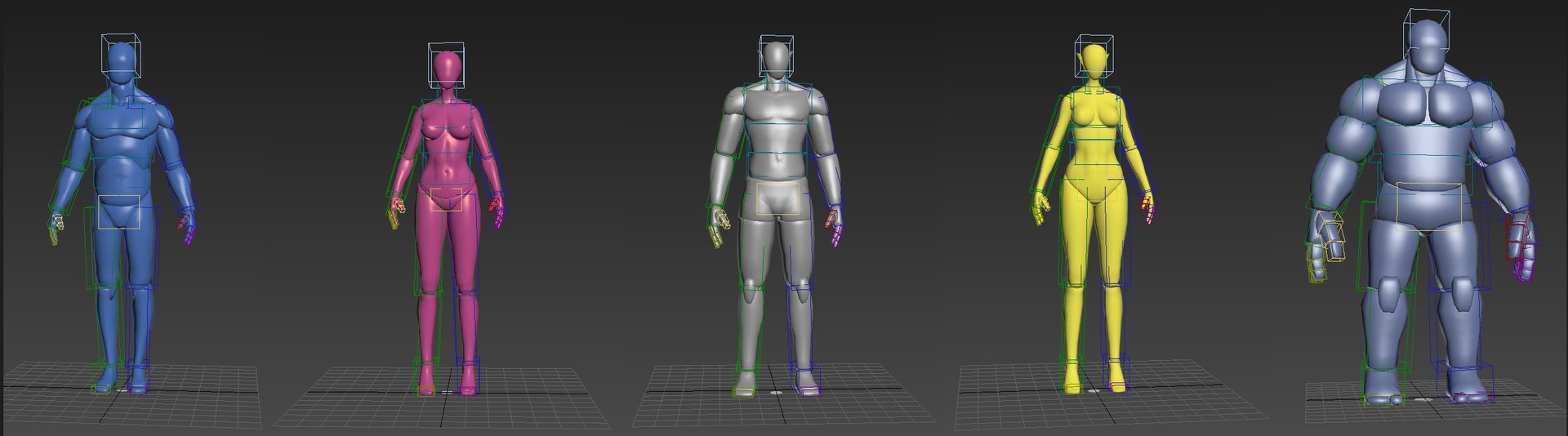 Proportion Characters 3D - TurboSquid 1504847