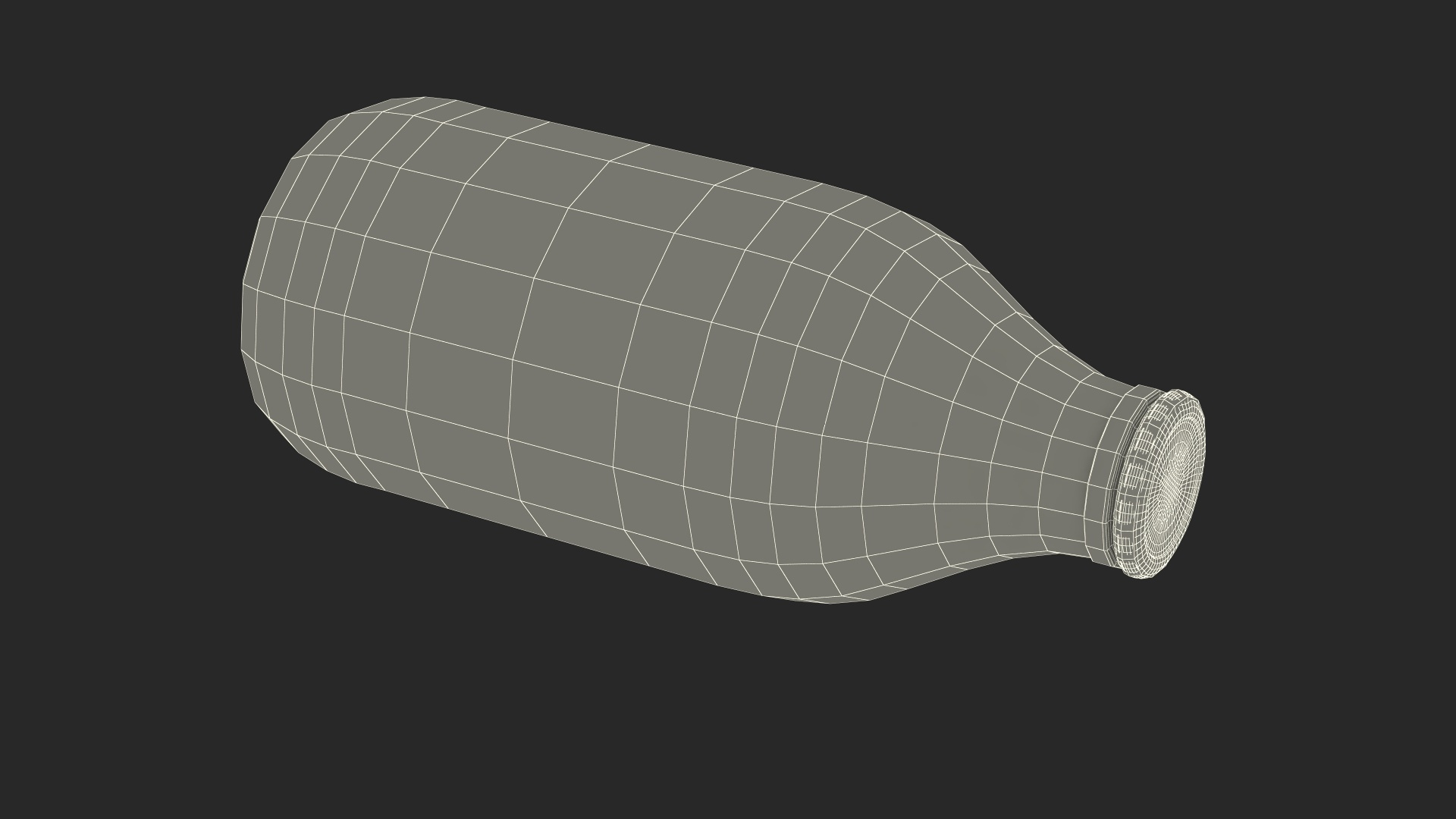 3D Model Glass Bottle One Pint With Foil Top - TurboSquid 2202469