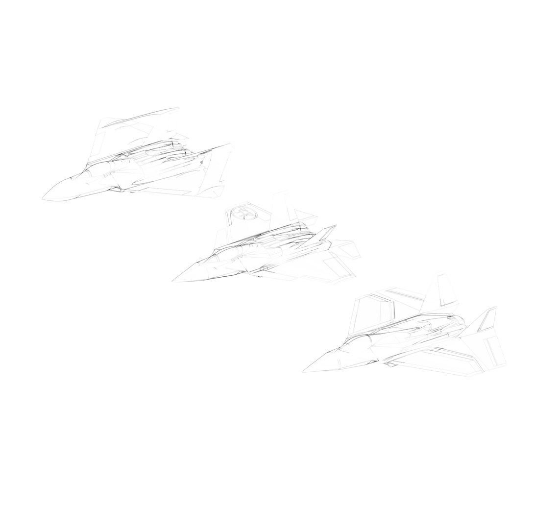 Custom Airframe Jet Fighters 3D - TurboSquid 2112663