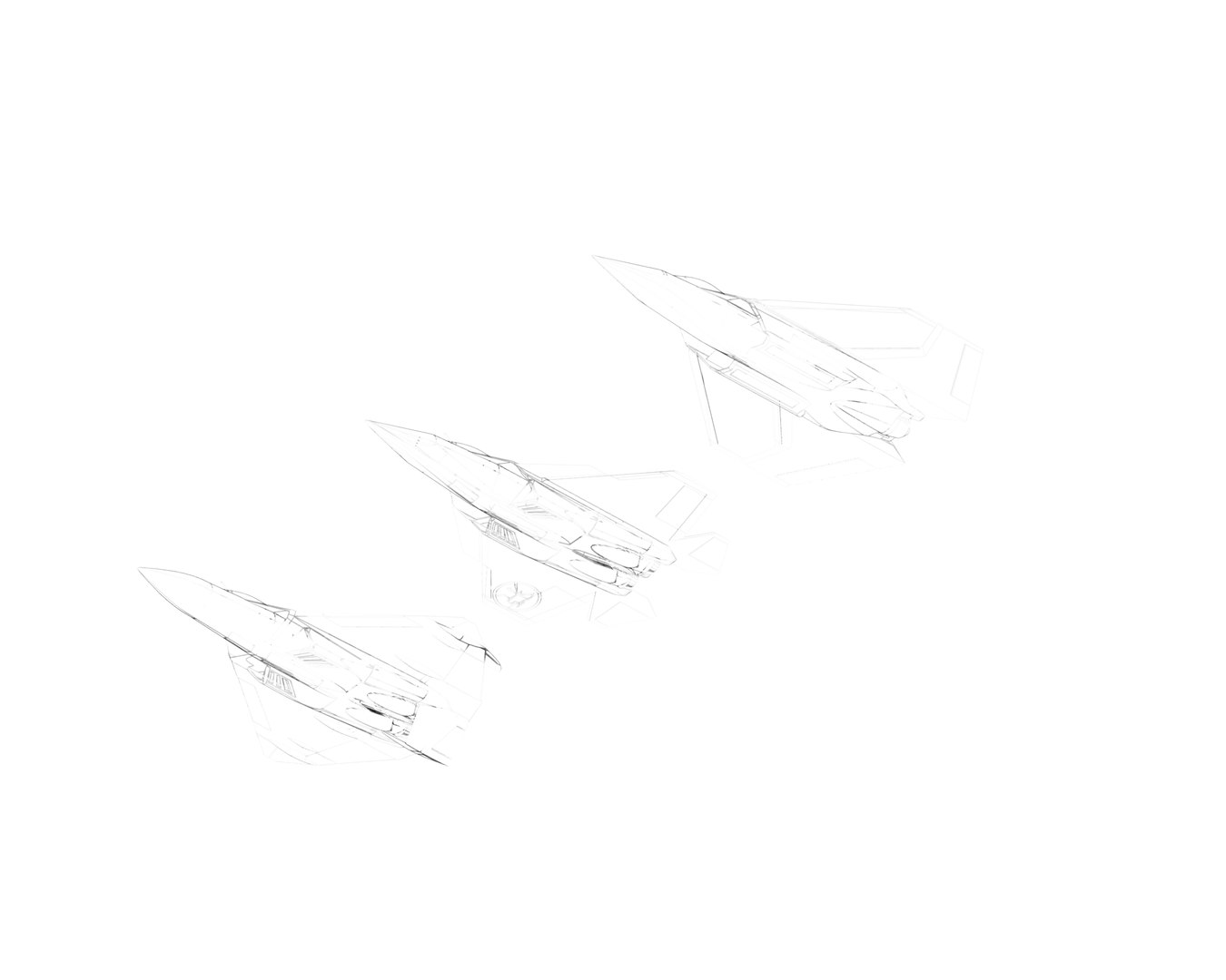 Custom Airframe Jet Fighters 3D - TurboSquid 2112663