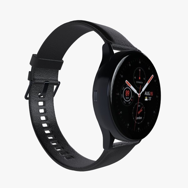 modelo 3d Samsung Galaxy Watch Active 2 - Acero inoxidable Negro ...