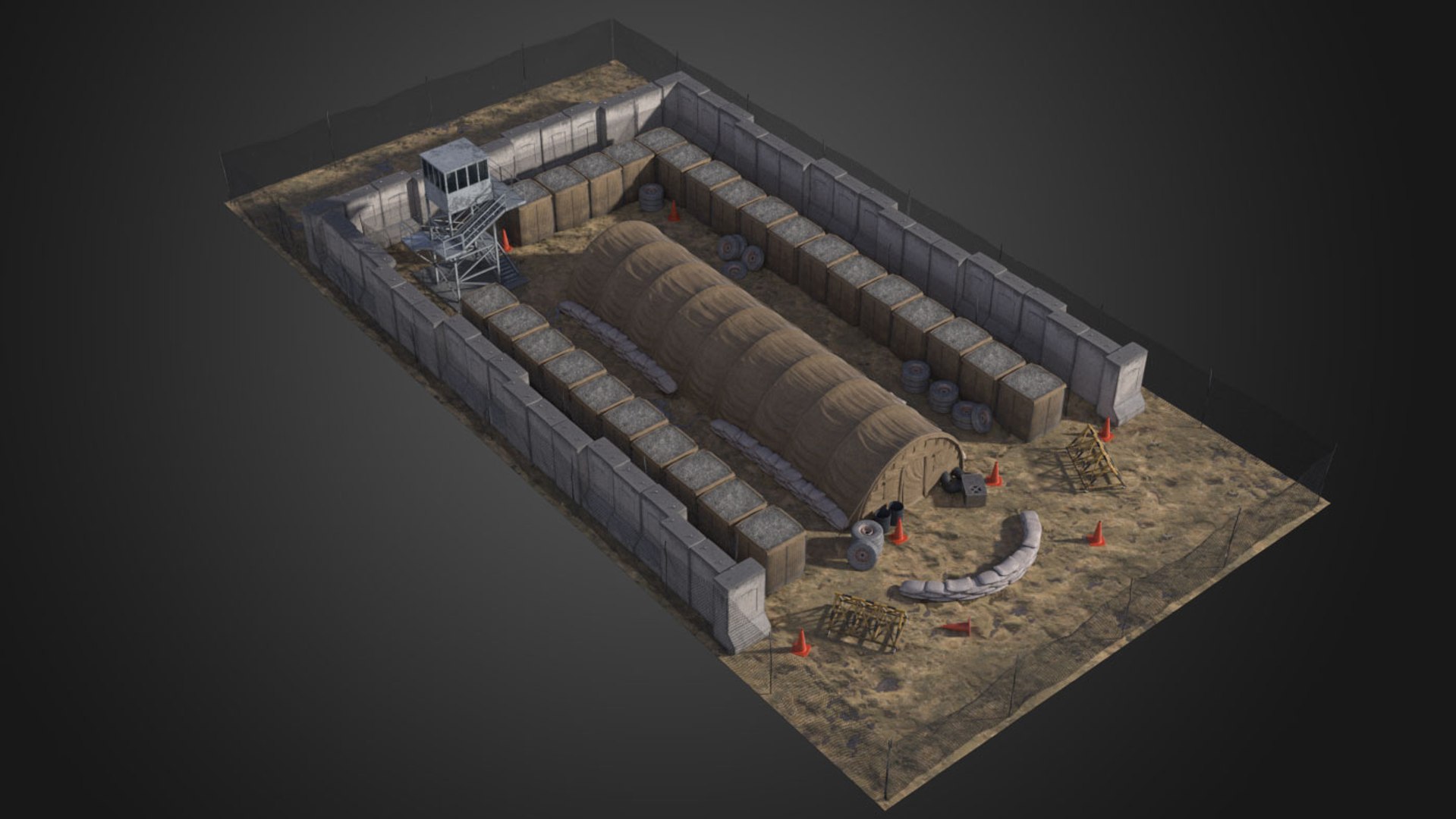 Military Assets 3d Model