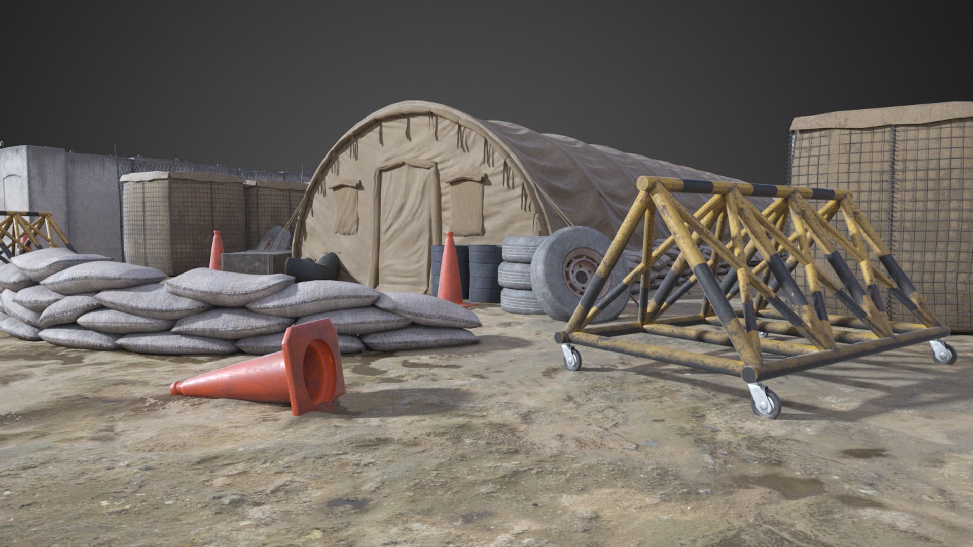 Military Assets 3d Model
