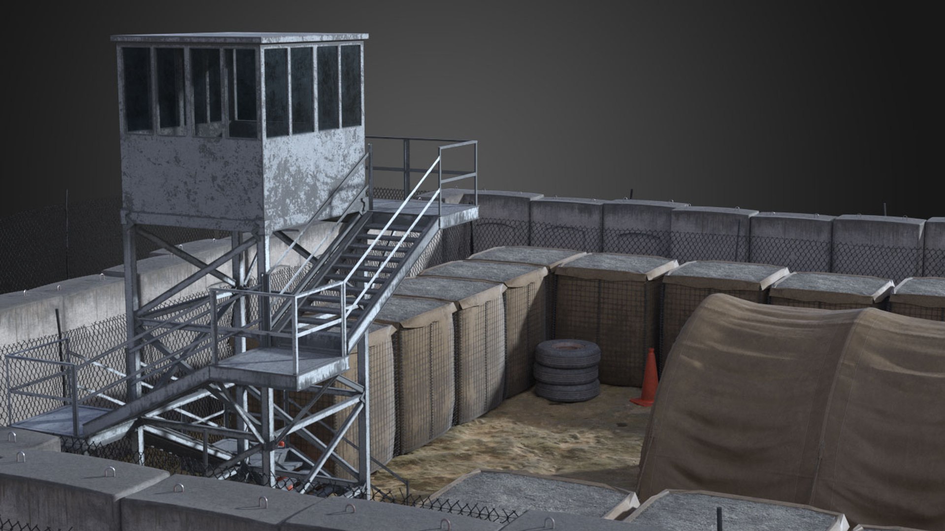 Military Assets 3d Model