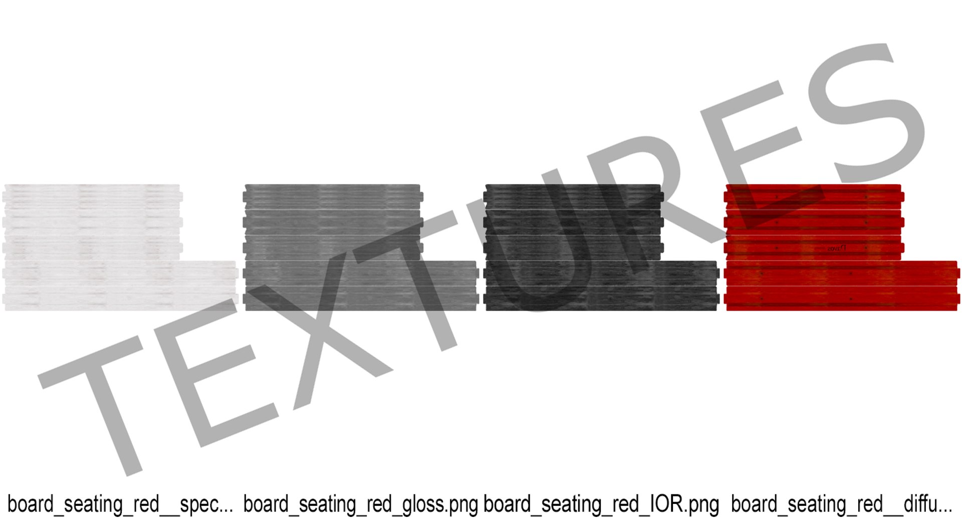 Snow Wooden Sled Red 3ds