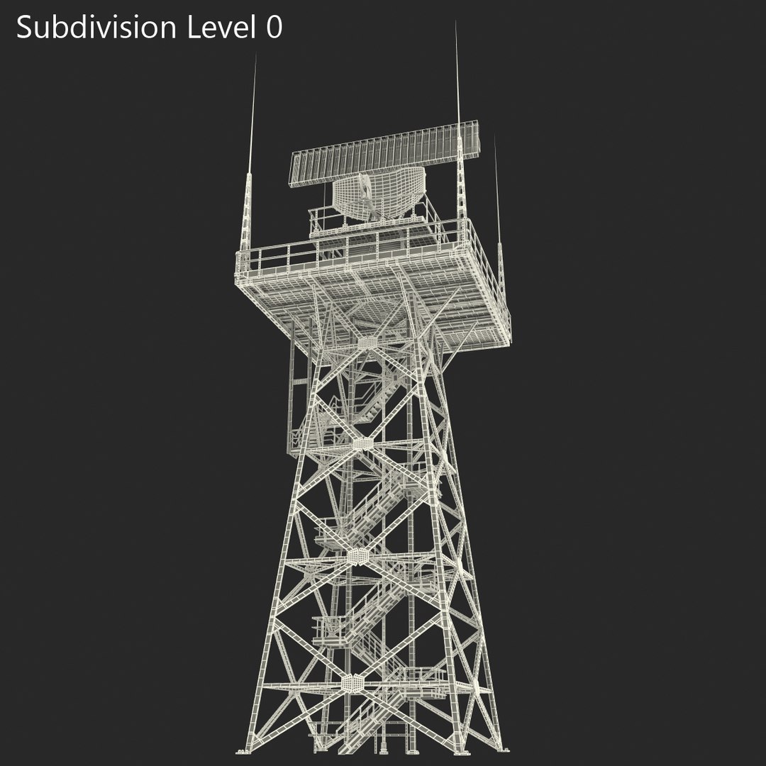 Airport Primary Surveillance Radar 3ds