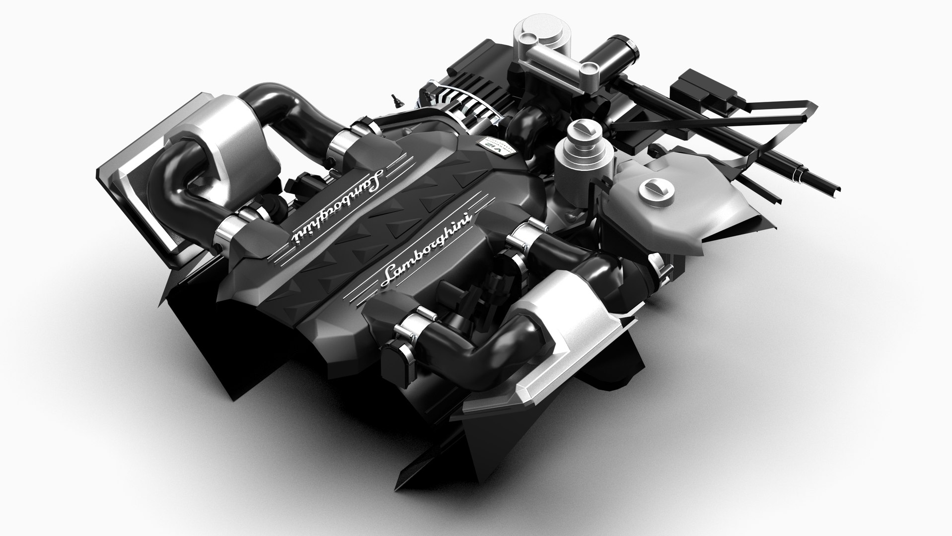 Lamborghini V12 Engine 3D Model - TurboSquid 2364884