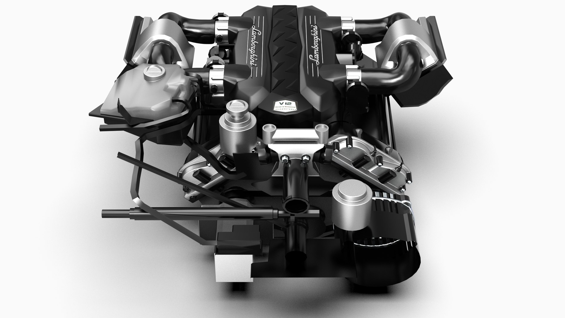 Lamborghini V12 Engine 3D Model - TurboSquid 2364884