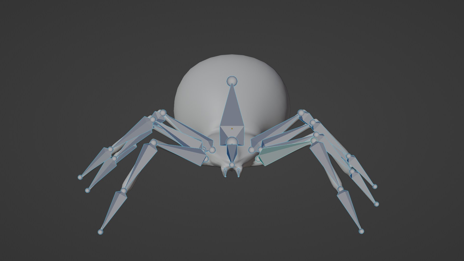 3D Model Low Poly Rigged Black Widow Spider - TurboSquid 2117169