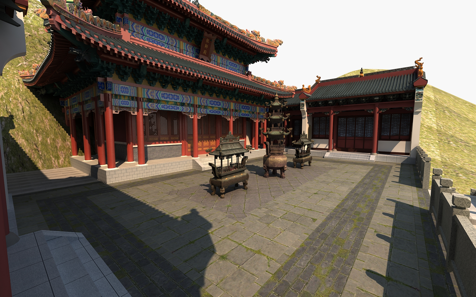 Chinese temple 3D model - TurboSquid 1671226